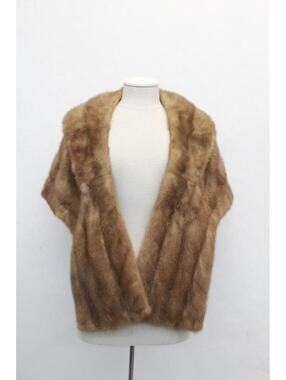 Other | Excellent Canadian Pastel Mink Fur Stole Shawl Wrap Women Woman ...